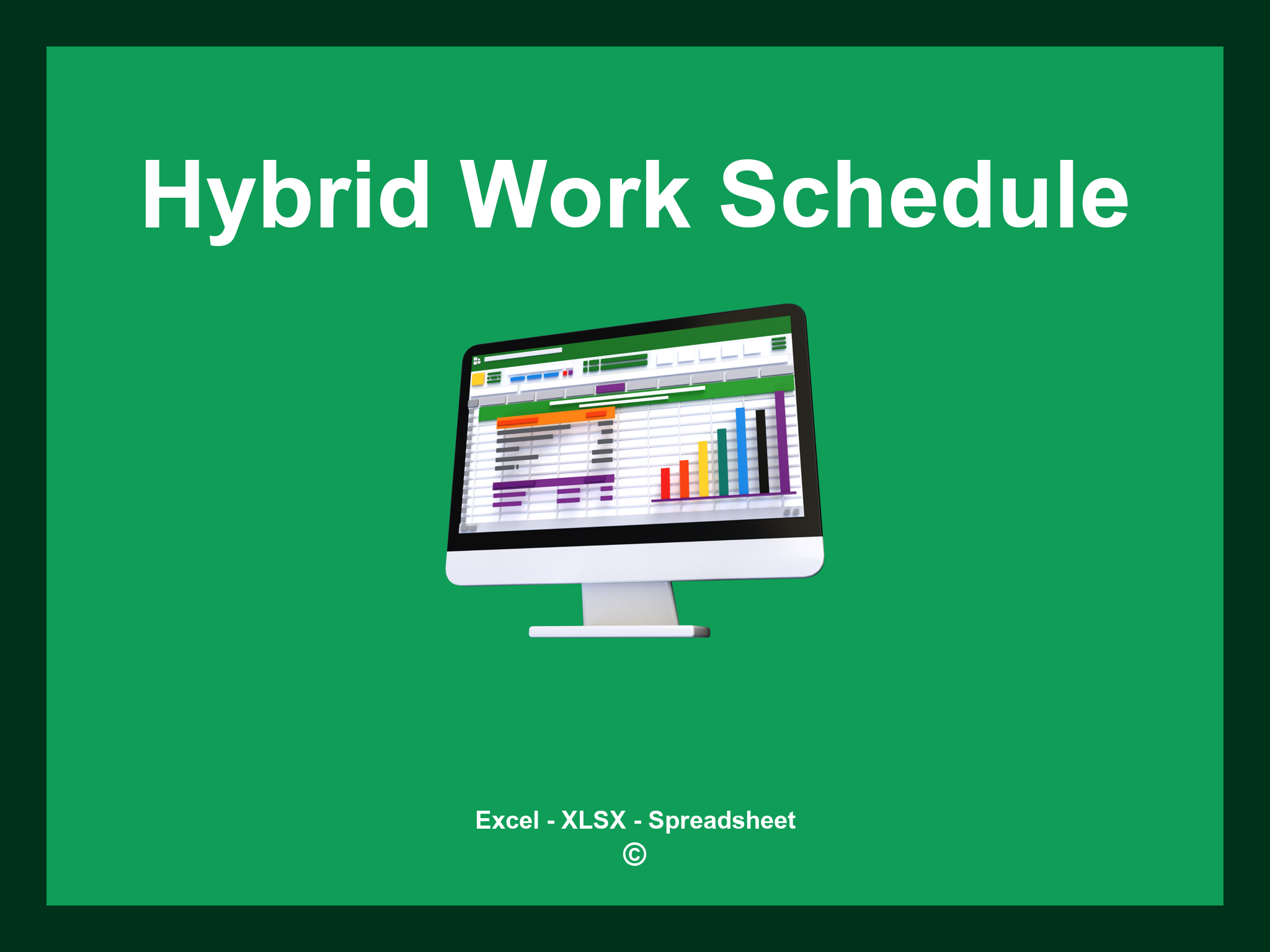 Hybrid Work Schedule Template Excel